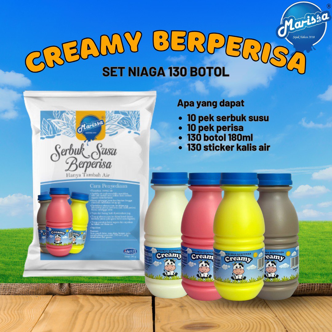 Set Niaga Minuman Creamy Berperisa Marissa 180ml - Marissa Brands